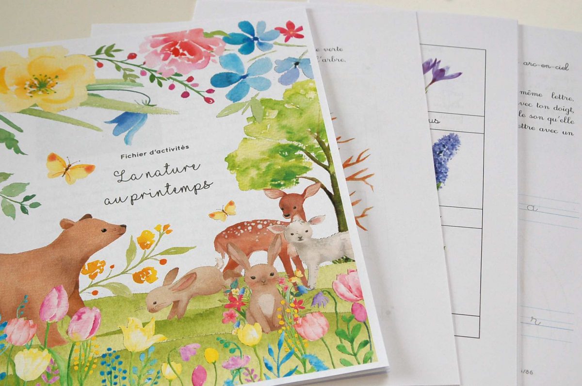 La nature au printemps, fichier d'activités pour les 4 à 6 ans